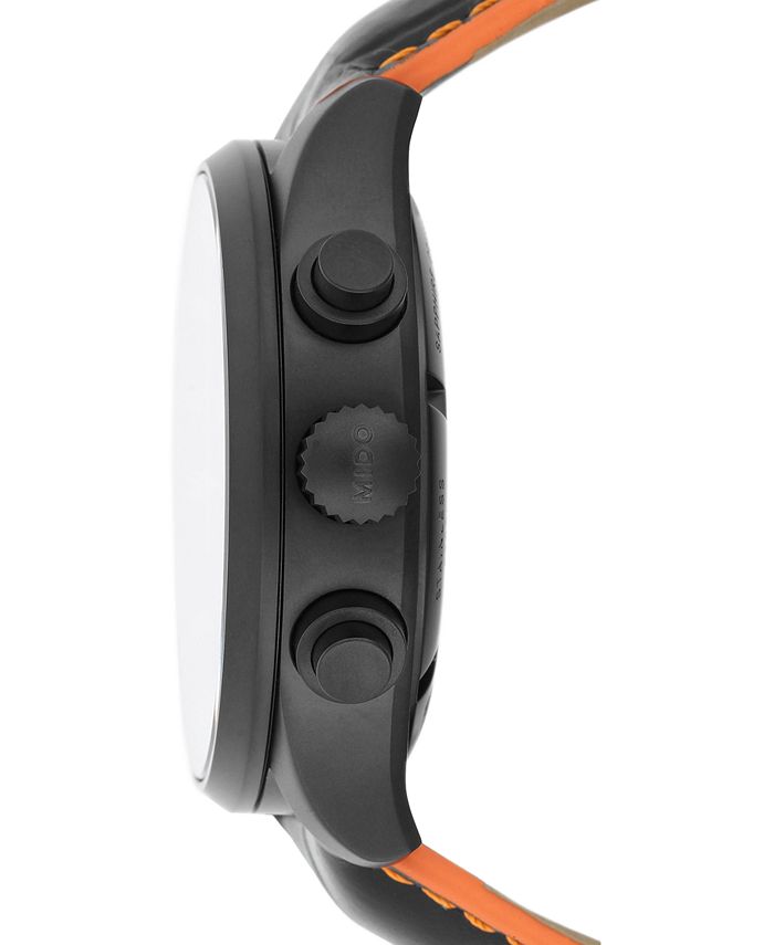 Mido Men's Swiss Automatic Multifort Orange Leather & Interchangeable ...