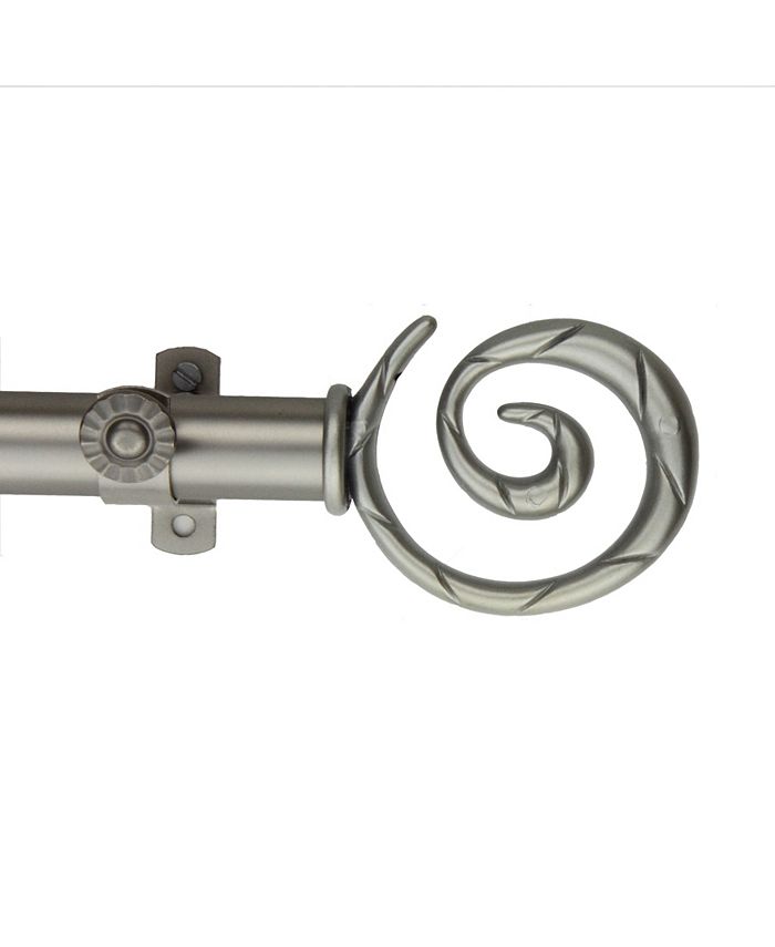 Rod Desyne Spiral Curtain Rod 13/16 inch dia 66-120 inch - Macy's