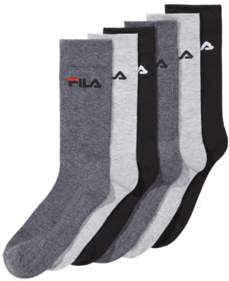 Fila Men's 6-Pk. Cushioned Crew Socks - Macy's