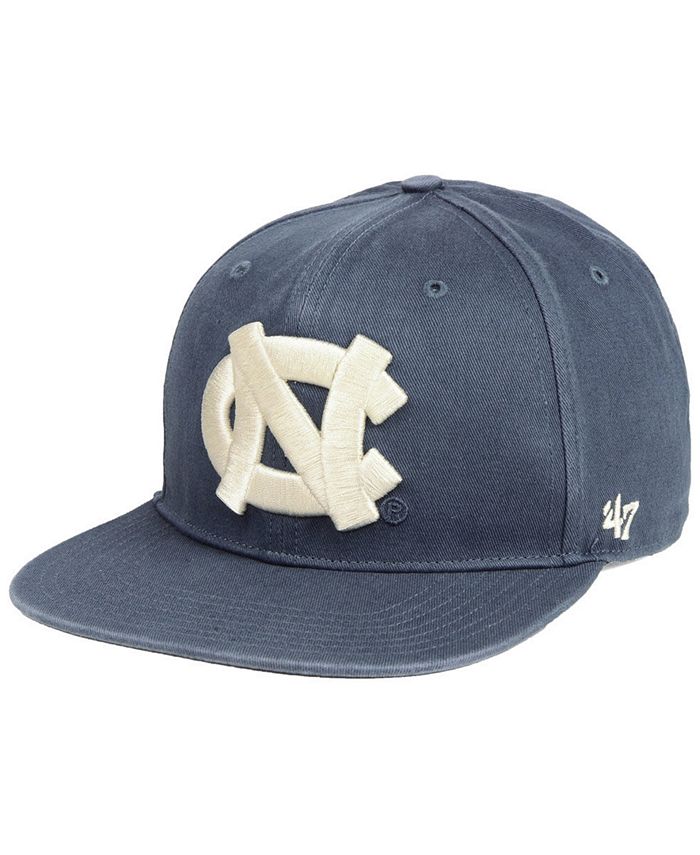 '47 Brand North Carolina Tar Heels Navy Go Shot Captain Snapback Cap ...