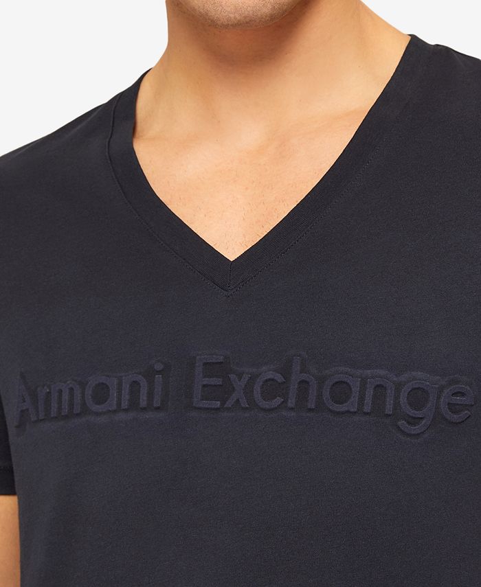A|X Armani Exchange Men's Tonal Embossed Logo T-Shirt - Macy's