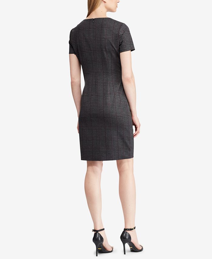 Lauren Ralph Lauren Plaid Ponté Dress - Macy's