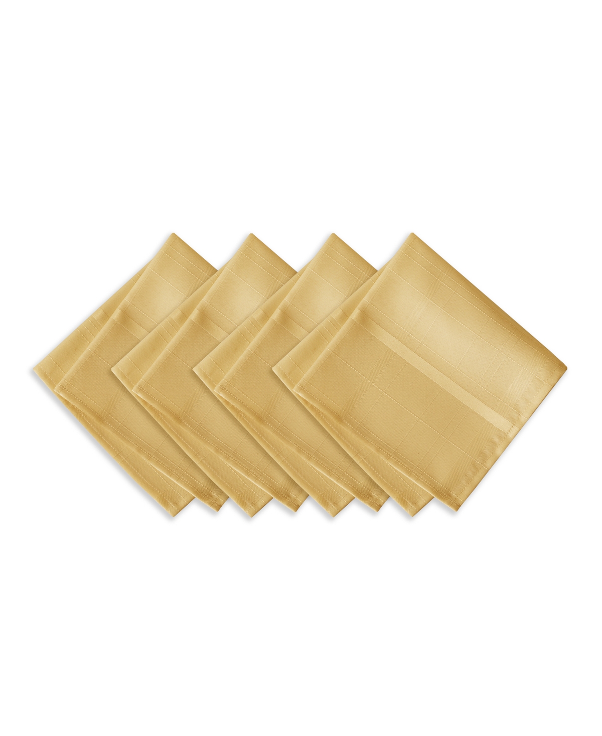 Click here for Elrene Elegance Plaid Set of 4 Napkins - Gold prices