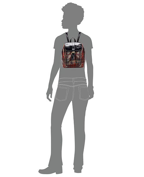 Patricia Nash Aberdeen Tartan Plaid Leather Backpack & Reviews ...