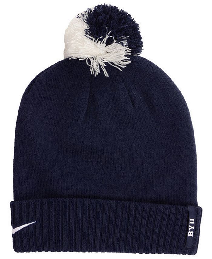 Nike BYU Cougars Beanie Sideline Pom Hat - Macy's
