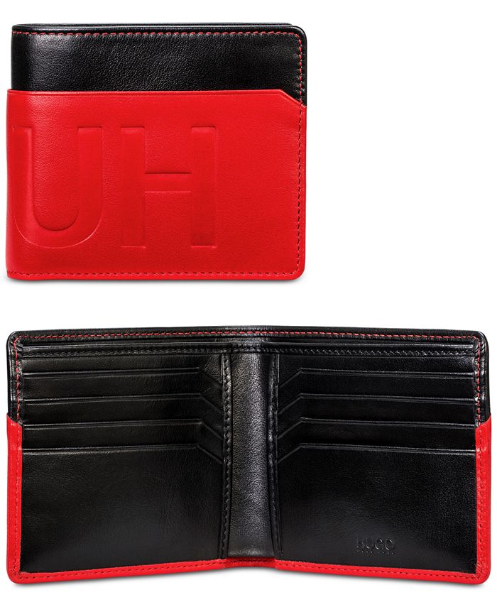 Hugo Boss Men's Hero Colorblocked Leather Wallet - Macy's