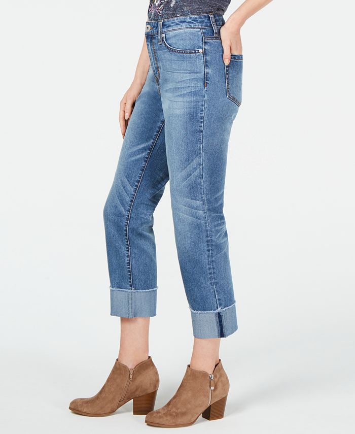 Style & Co High-Rise Cuffed Boyfriend Jeans, Created for Macy's - Macy's