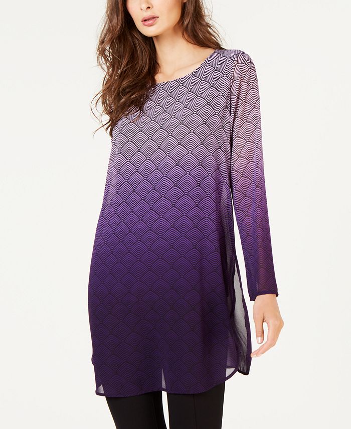 Alfani Printed Super Tunic, Created for Macy's - Macy's