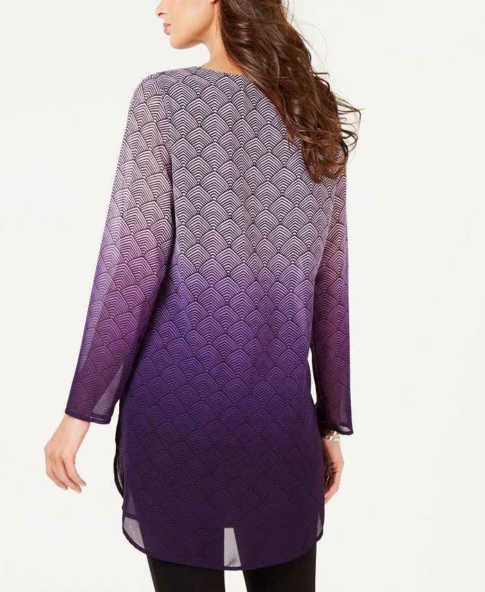 Alfani Printed Super Tunic, Created for Macy's - Macy's