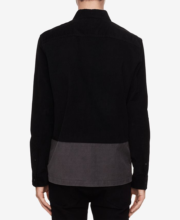 Calvin Klein Jeans Men's Colorblocked Corduroy Shirt - Macy's