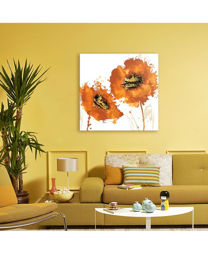 Artissimo Designs Flower Burst in Mandarin II Printed Acrylic - Macy's
