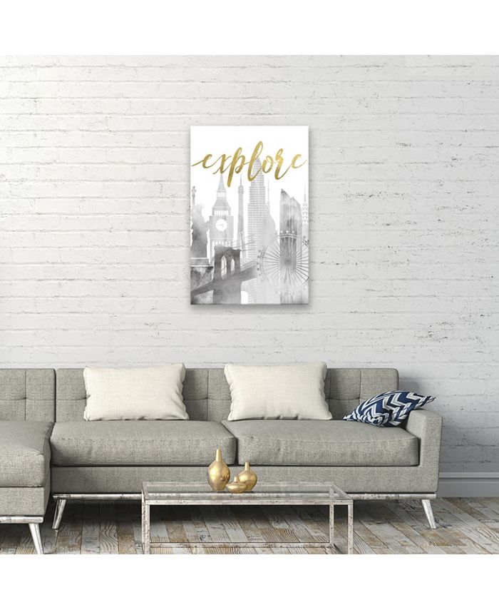 Artissimo Designs Explore Hand Embellished Canvas - Macy's