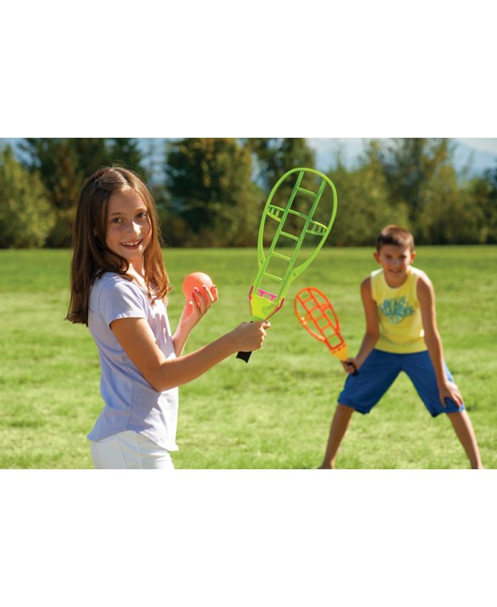 Toysmith Chuck N' Catch Ball Racket Set - Macy's