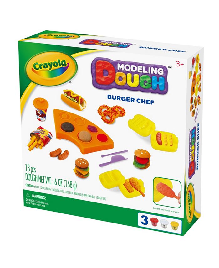 Crayola Burger Chef Modeling Dough Kit - Macy's