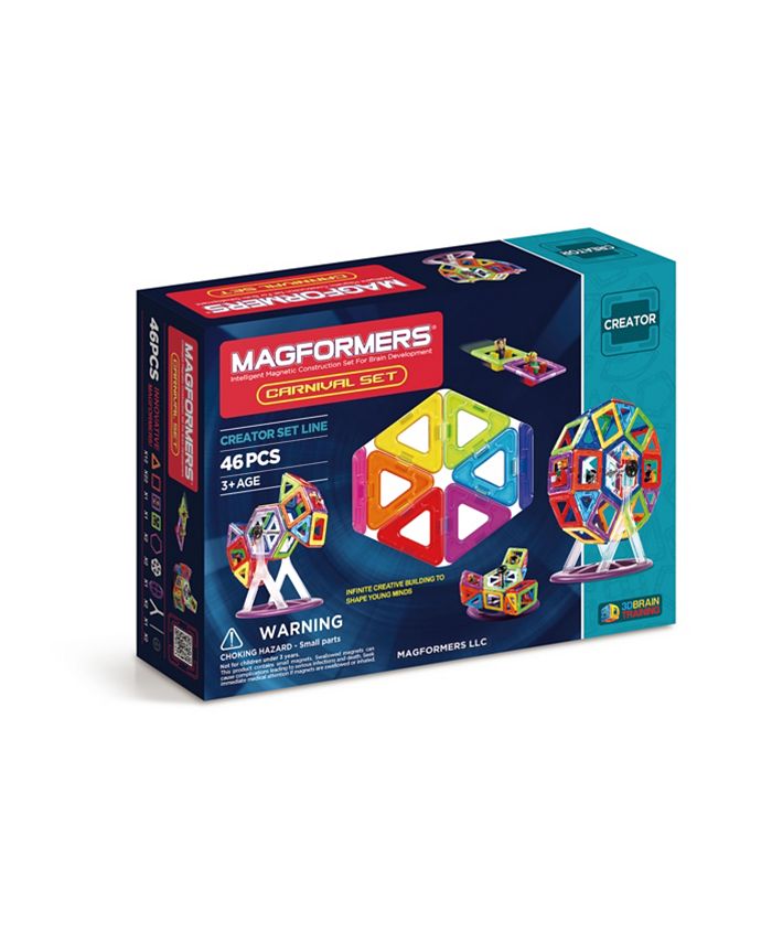 Magformers Carnival 46 Piece Magnetic Construction Set - Macy's