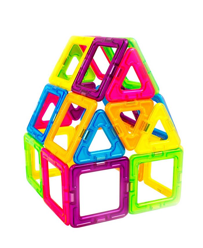 Magformers Neon 26 Piece Magnetic Construction Set - Macy's