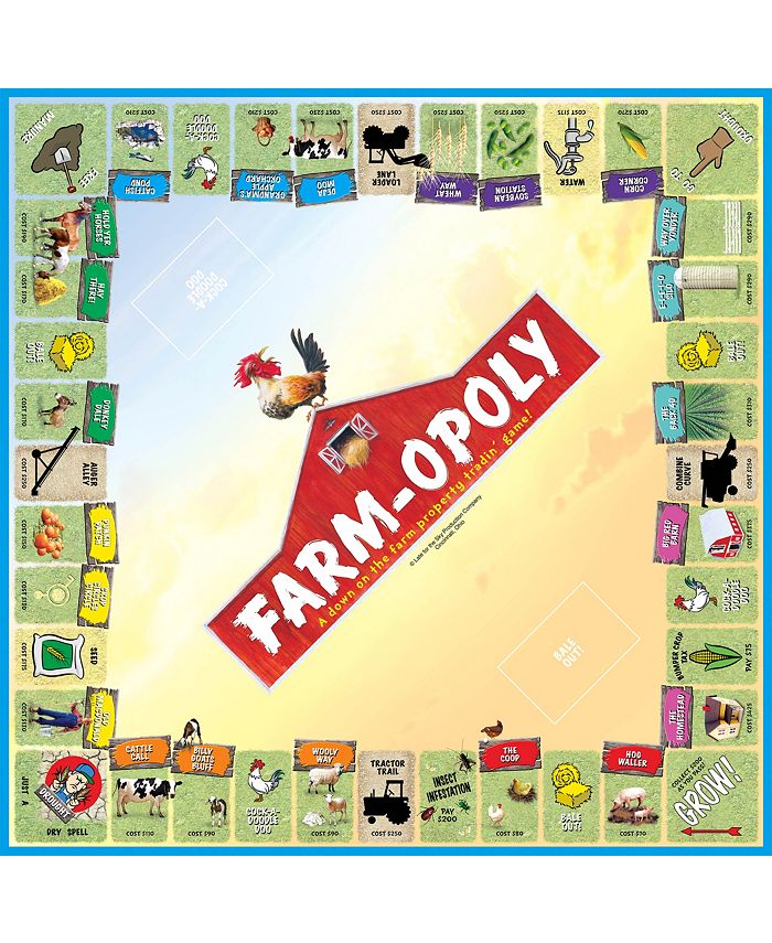 MasterPieces Puzzles Late for the Sky Farm-Opoly - Macy's