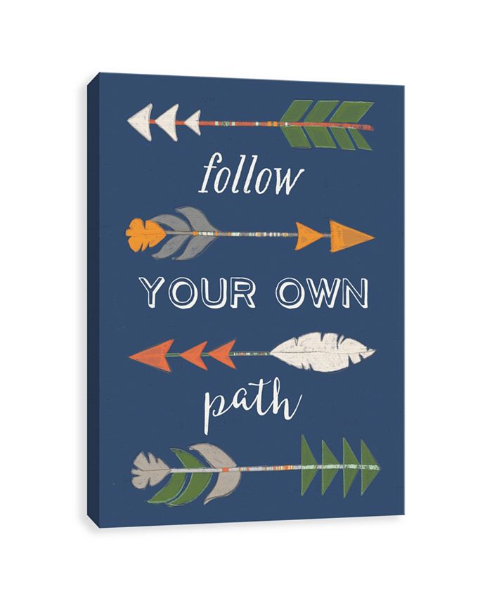 Artissimo Designs Follow Your Own Path Printed Canvas - Macy's