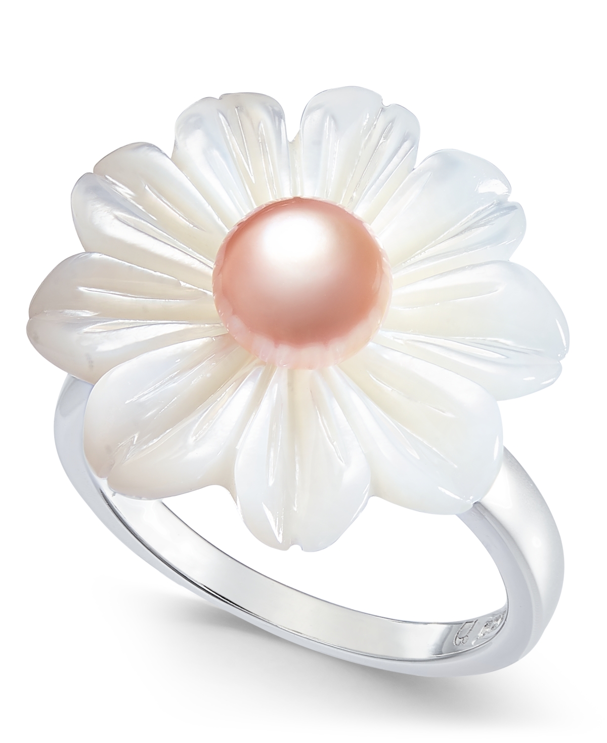 Click here for Pink Cultured Freshwater Button Pearl (6mm) & Moth... prices