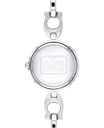 COACH Women's Signature Chain Stainless Steel Chain Bracelet Watch 26mm ...