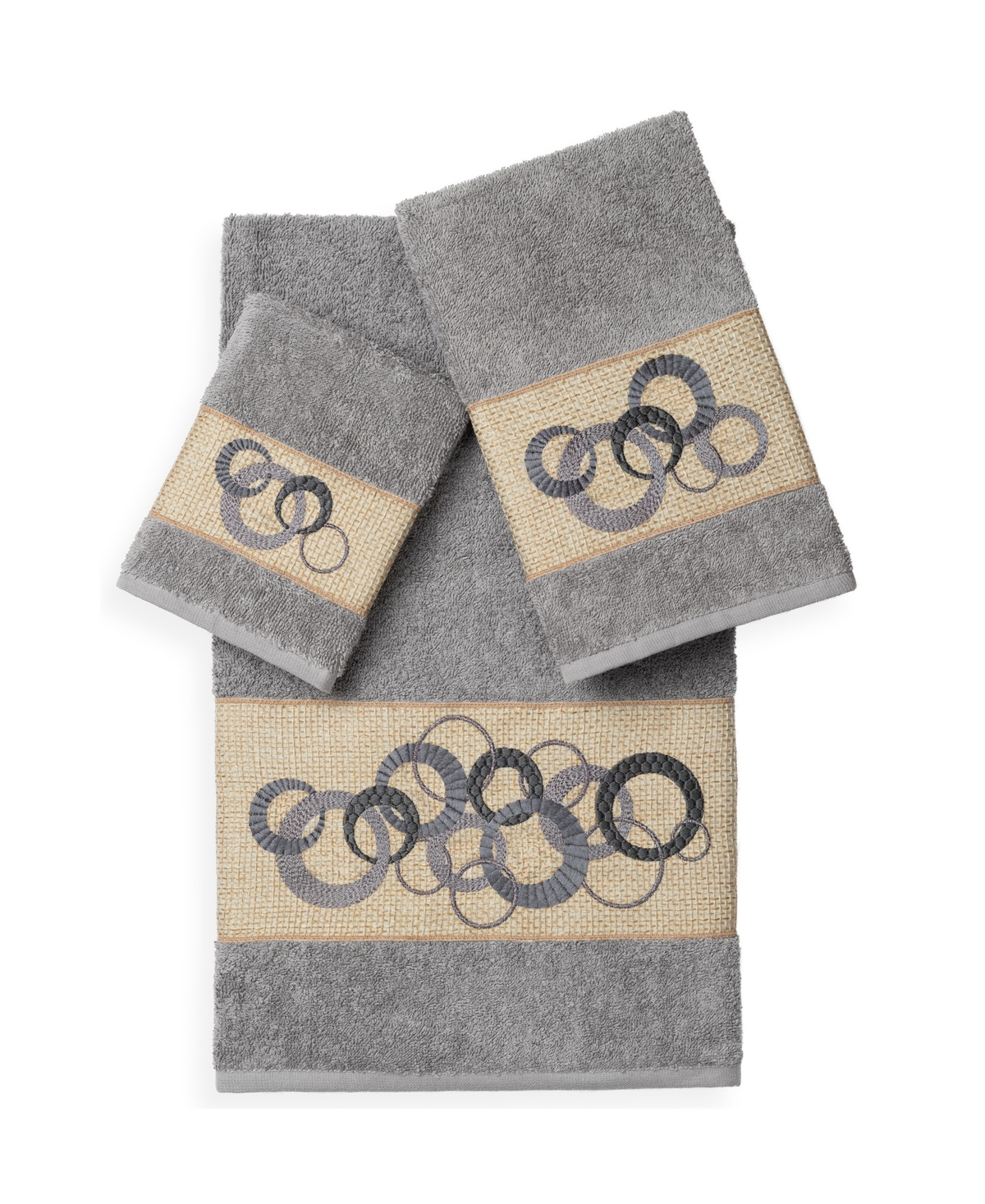 Click here for Linum Home Annabelle 3-Pc. Embellished Towel Set -... prices