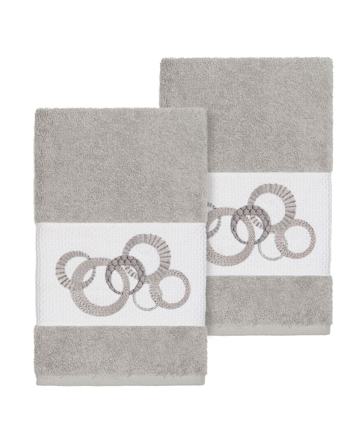 Click here for Linum Home Annabelle 2-Pc. Embellished Hand Towel... prices