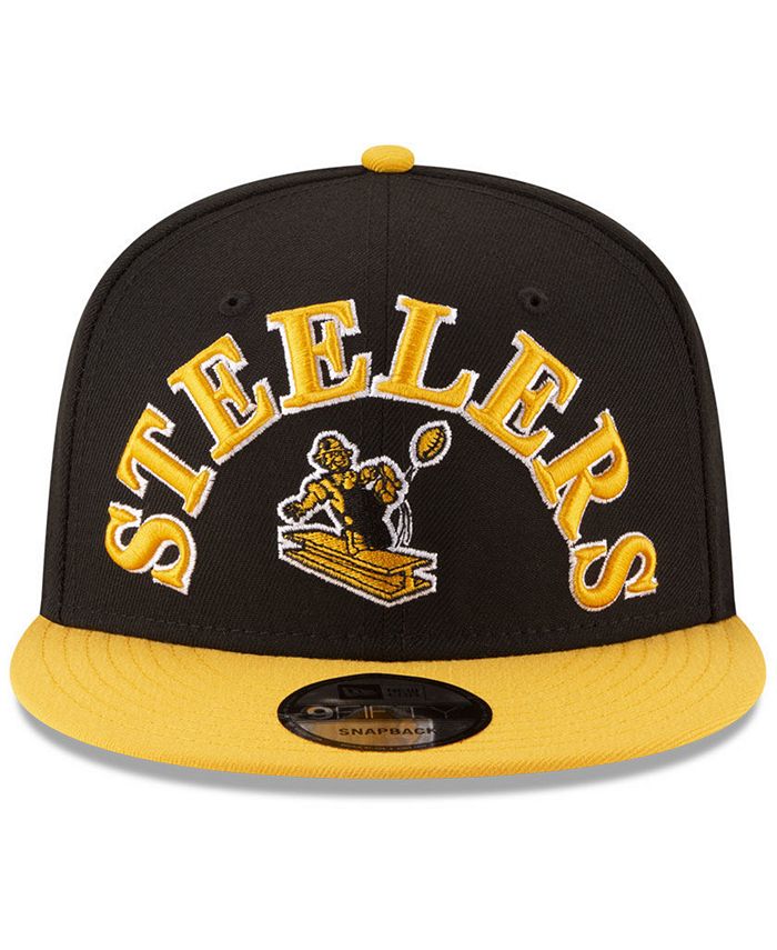 New Era Pittsburgh Steelers Retro Logo 9FIFTY Snapback Cap - Macy's