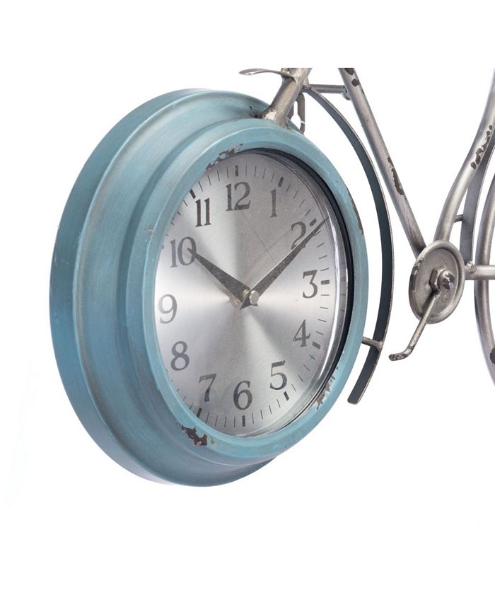 Zuo Bike Time Wall Clock Blue - Macy's
