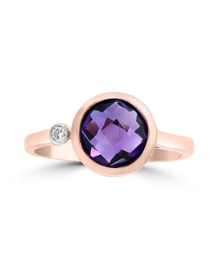 EFFY Collection EFFY® Amethyst (1 1/2 ct. t.w.) and Diamond Accent Ring ...