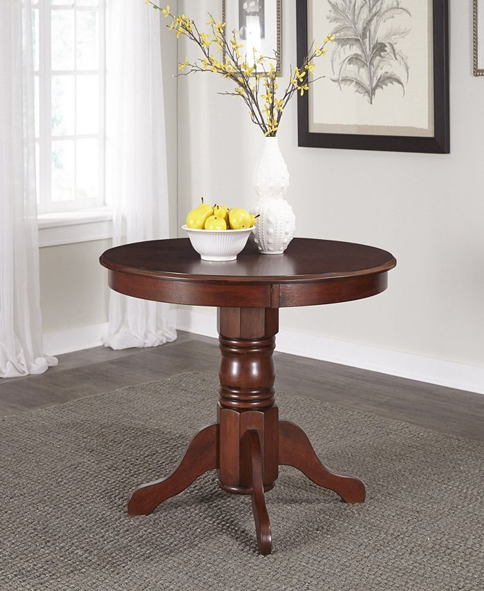 Home Styles 42" Round Dining Table Cottage Oak Finish - Macy's