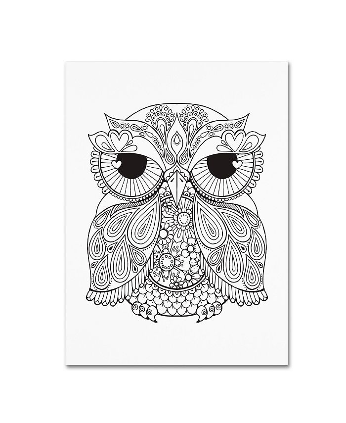 Trademark Global Hello Angel 'Owl 1' Canvas Art, 18" x 24" - Macy's