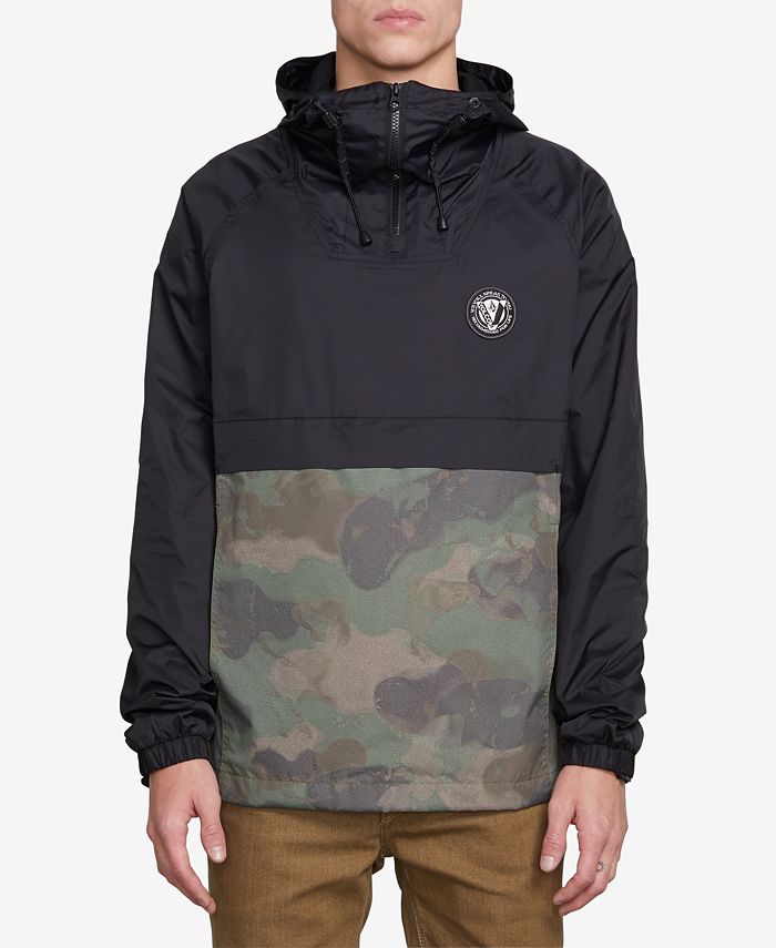 Volcom Men's Colorblocked Camo Hooded Jacket - Macy's
