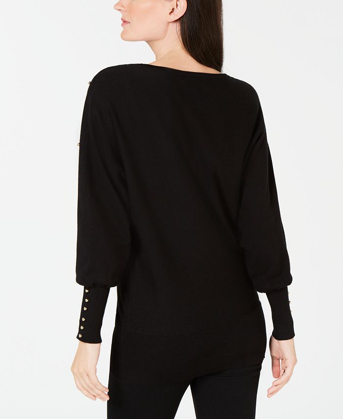 JM Collection Studded Dolman Sweater, Created for Macy's - Macy's