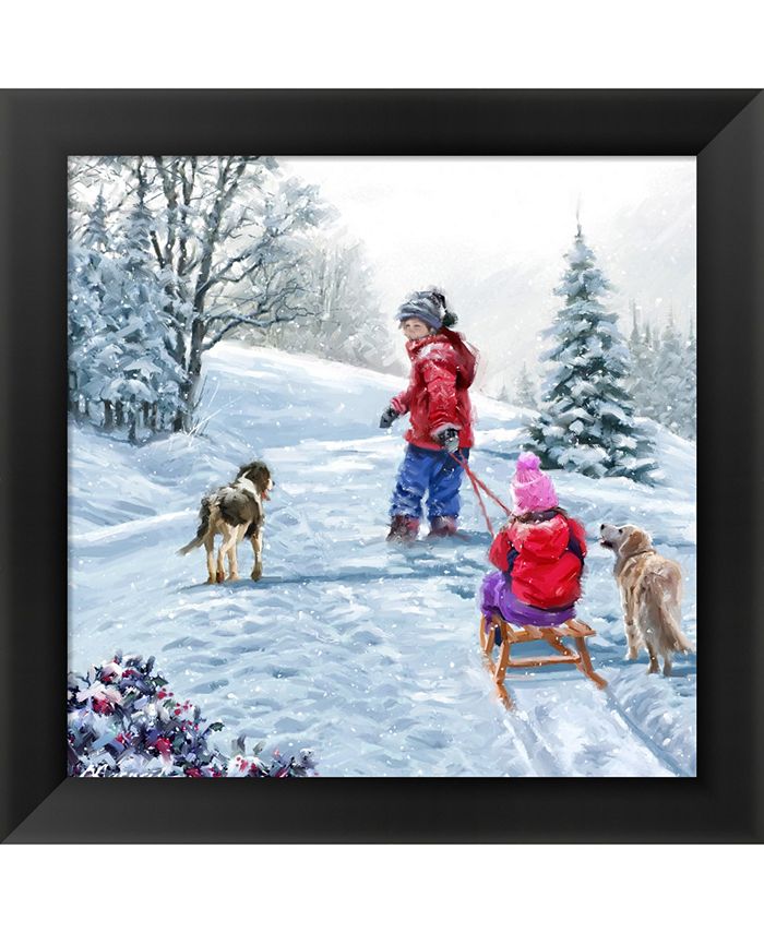 Metaverse Pulling Sledge 1 by The Macneil Studio Framed Art - Macy's