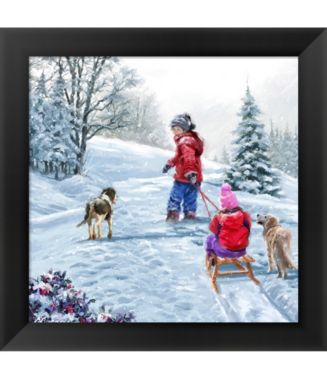 Metaverse Pulling Sledge 1 by The Macneil Studio Framed Art - Macy's