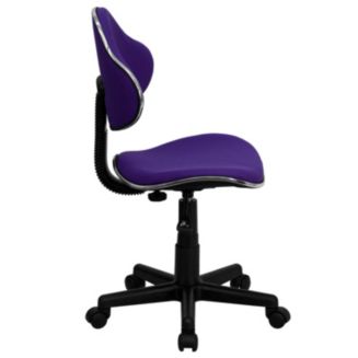 Purple Fabric Ergonomic Swivel Task Chair - Macy's