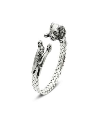 Cavalier King Charles Spaniel Hug Bracelet in Sterling Silver - Macy's
