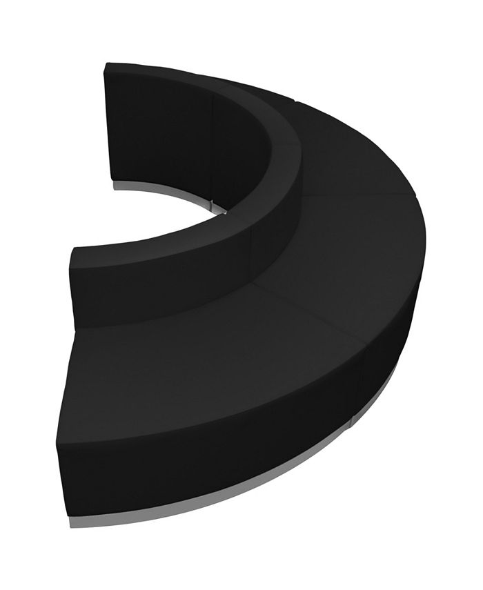 Flash Furniture Hercules Alon Series Black Leather Reception ...