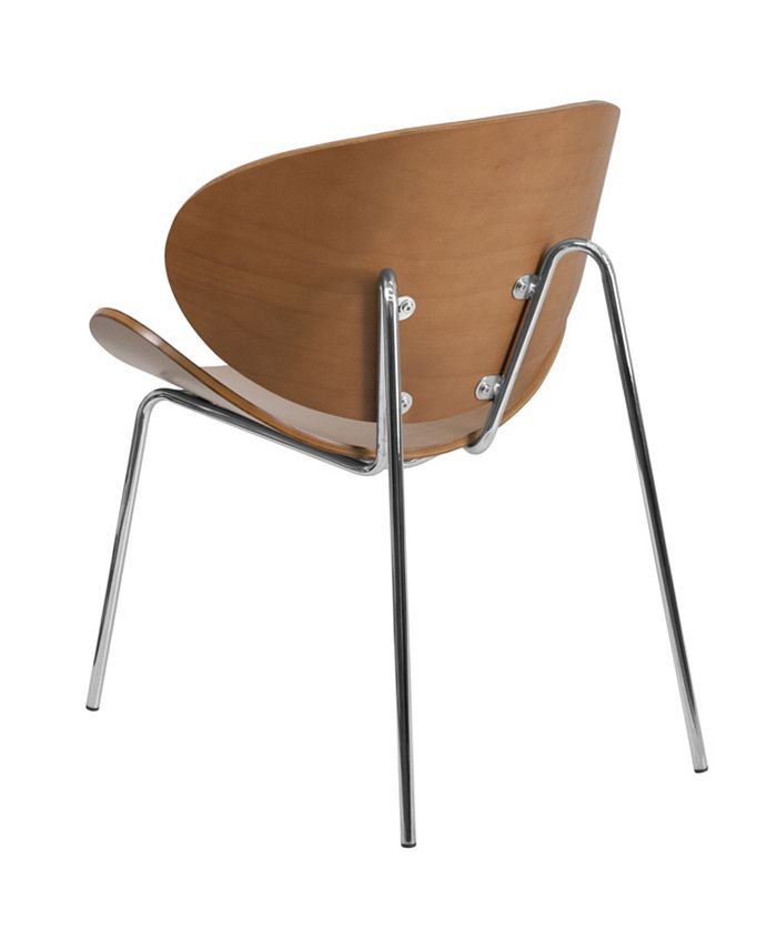 Flash Furniture Beech Bentwood Leisure Side Reception Chair - Macy's