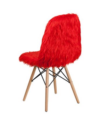 Flash Furniture Shaggy Dog Red Accent Chair - Macy's
