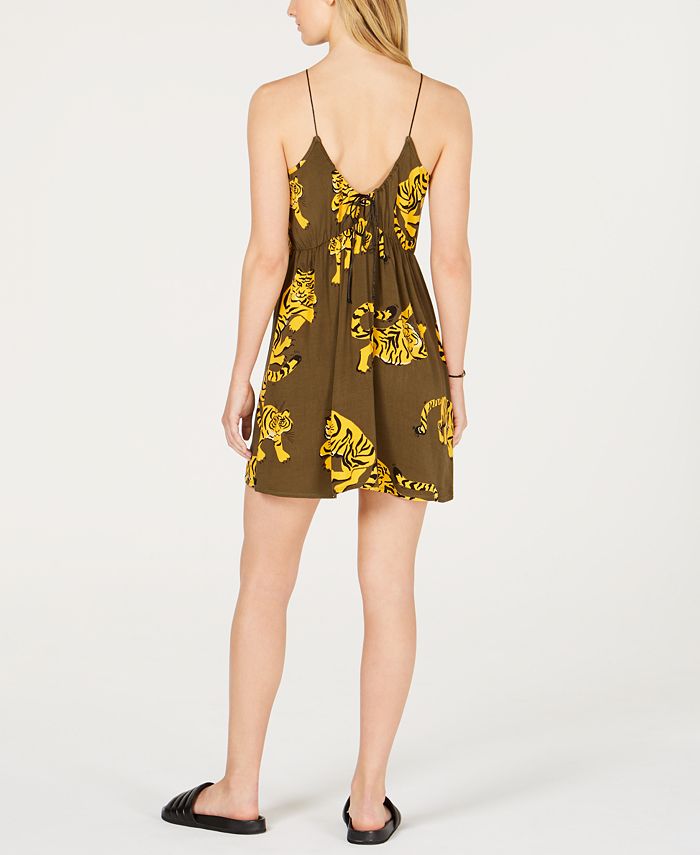 Hurley Juniors' Tiger-Print Cover-Up Dress - Macy's