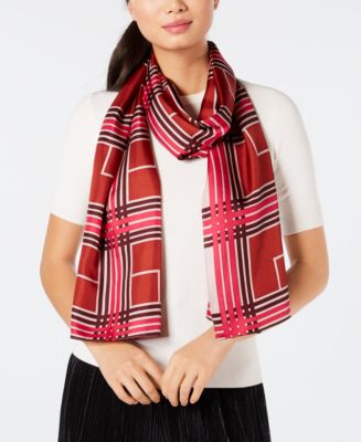 Echo Plaid Silk Scarf - Macy's