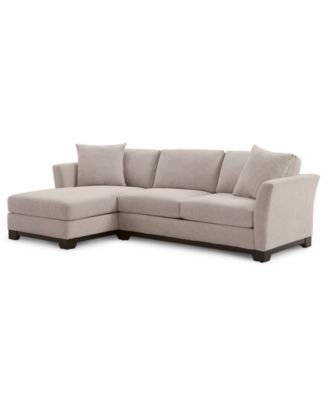 Elliot II 108" Fabric 2-Pc. Apartment Sectional Sofa, Created for Macy ...
