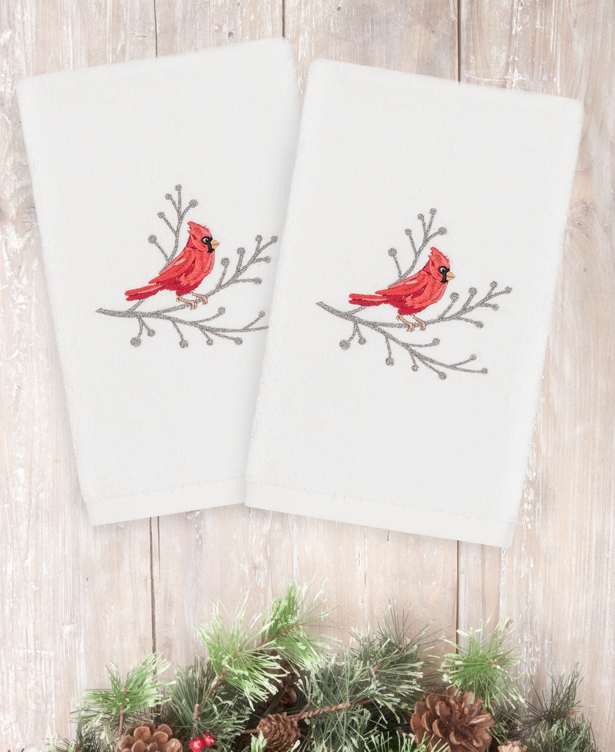 Click here for Linum Home Christmas Cardinal 100 Turkish Cotton 2... prices