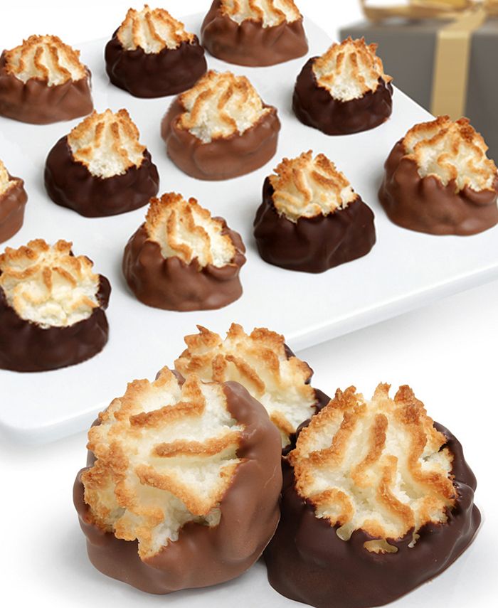 Chocolate Covered Company 12-Pc. Belgian Chocolate Dipped Macaroons ...