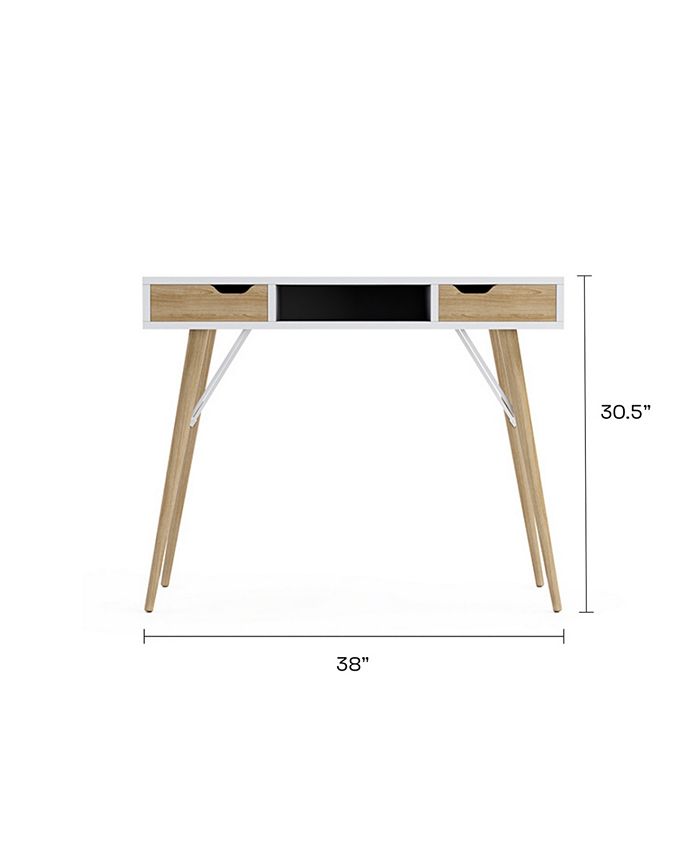 Jamesdar Blythe 2-Drawer Console Table and Writing Desk - Macy's