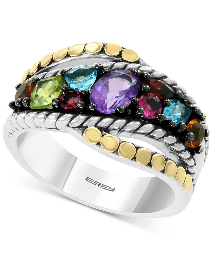 EFFY Collection EFFY® Multi-Gemstone Statement Ring (1-3/8 ct. t.w.) in ...