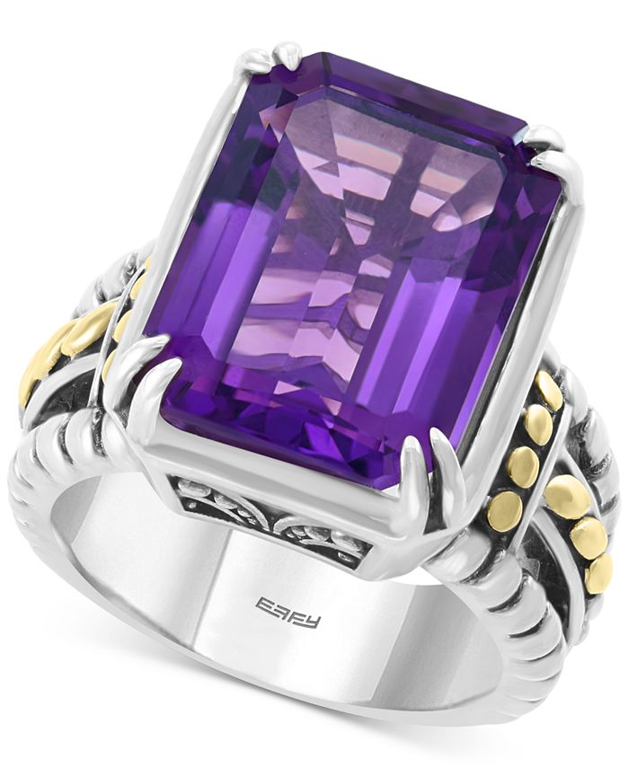 EFFY Collection EFFY® Amethyst Statement Ring (10-7/8 ct. t.w.) in ...