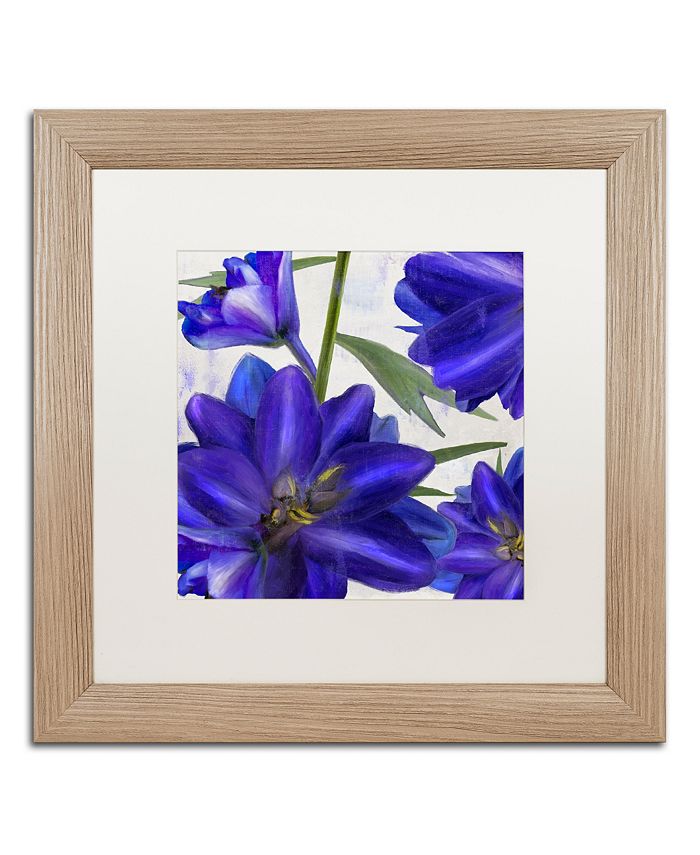 Trademark Global Color Bakery 'Delphine Ii' Matted Framed Art, 16" x 16 ...