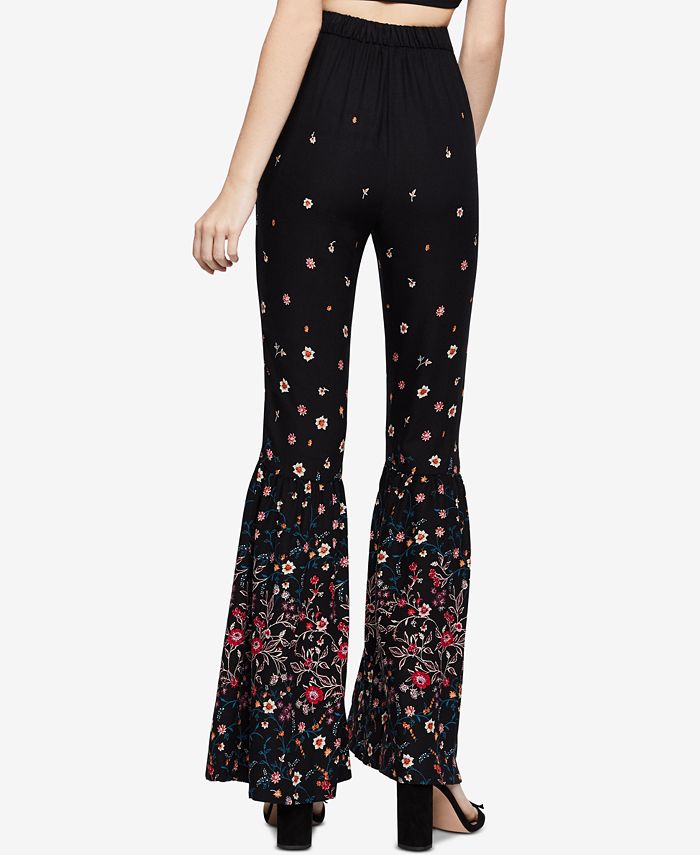 BCBGeneration Printed Flare-Leg Pants - Macy's